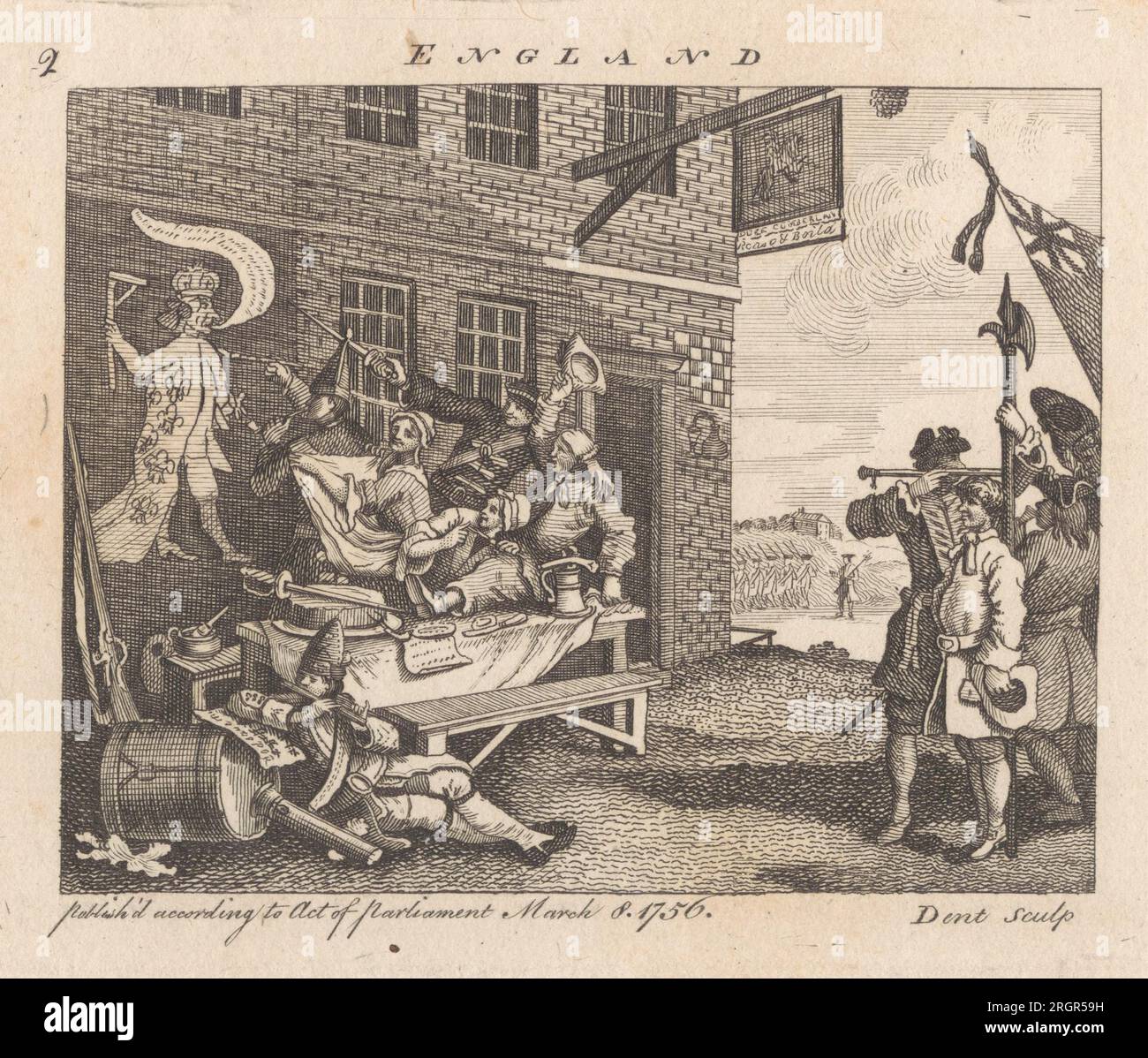 William hogarth the invasion hi-res stock photography and images - Alamy