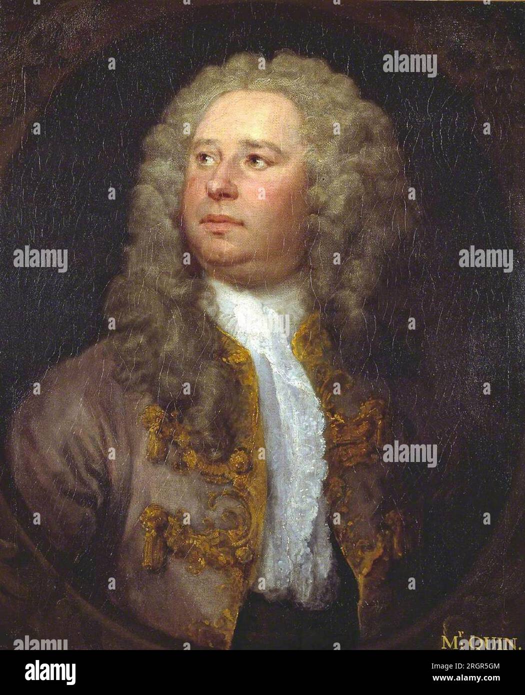 James Quin, Actor 1739 by William Hogarth Stock Photo - Alamy