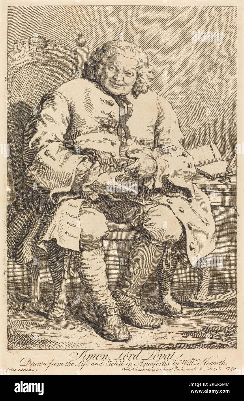 Simon Lord Lovat 1746 by William Hogarth Stock Photo - Alamy