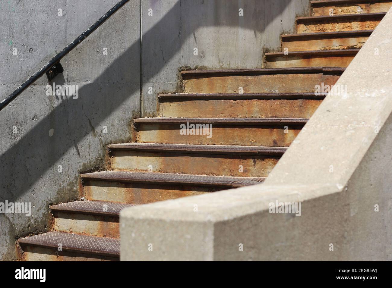 Typical common industrial urban stairs made out of concrete Stock Photo ...