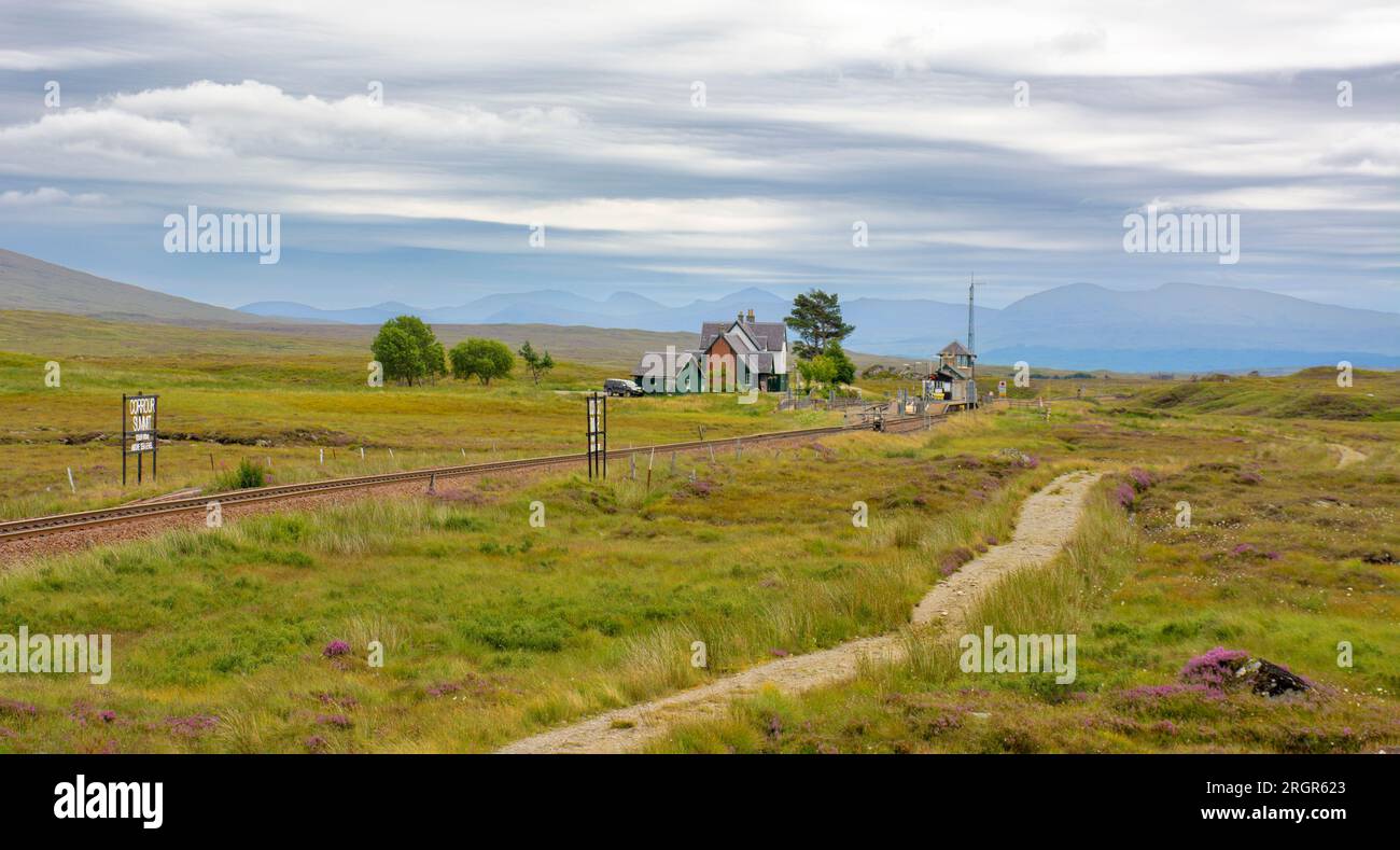 ScotRail Station Corrour Scotland and Cafe the remote buildings with ...