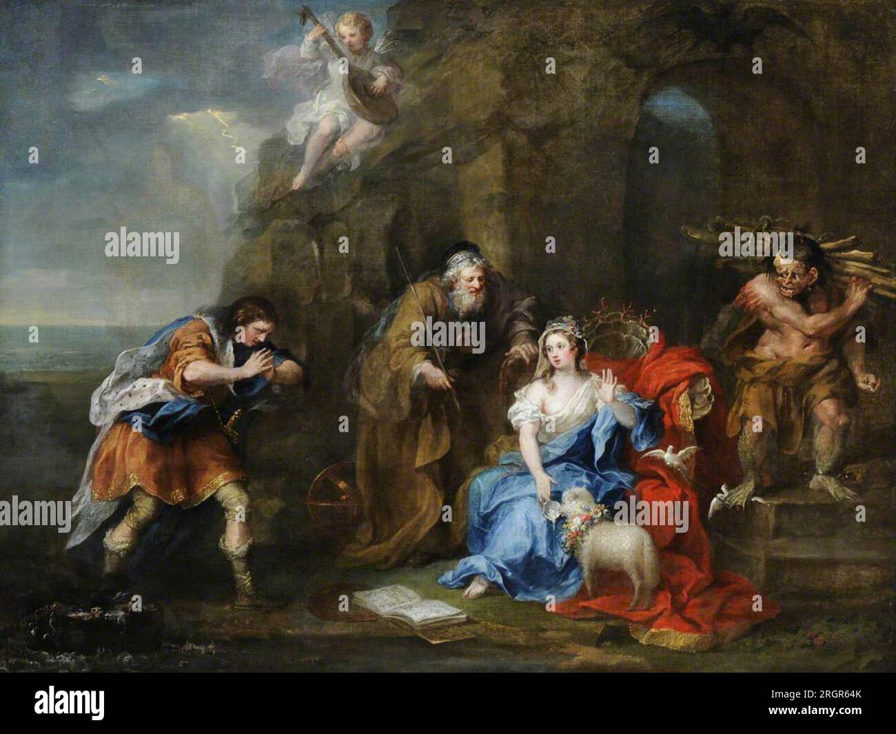 Scene from Shakespeare's The Tempest circa 1736 by William Hogarth Stock Photo - Alamy