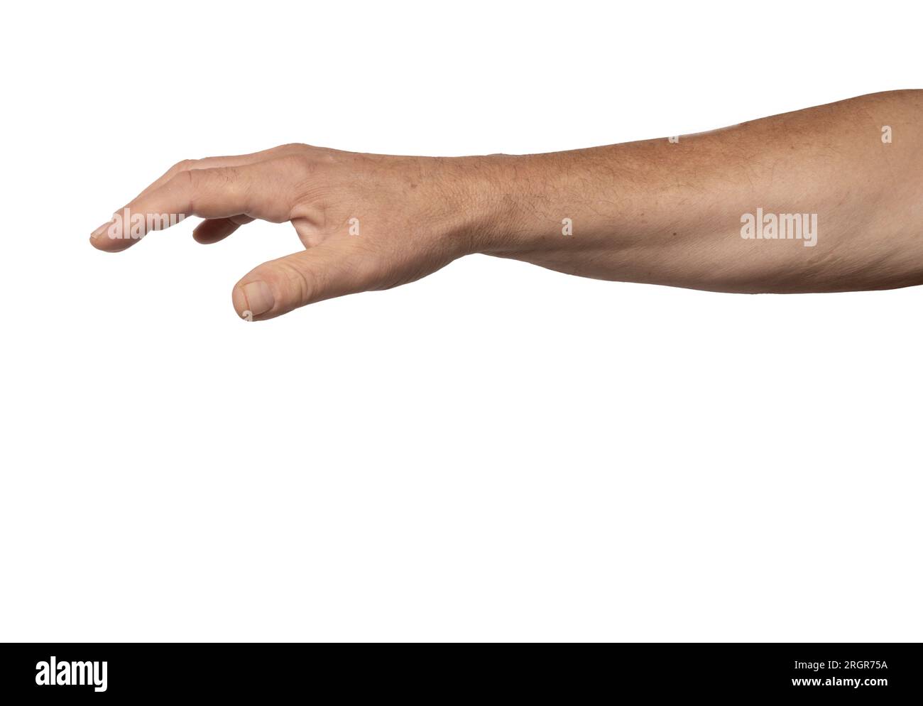 a male hand with the palm down on a transparent background Stock Photo ...