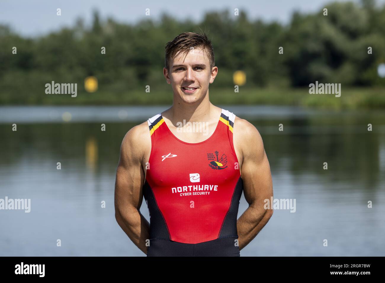 Willebroek, Belgium. 11th Aug, 2023. U23 Belgian Shark rower Tristan ...