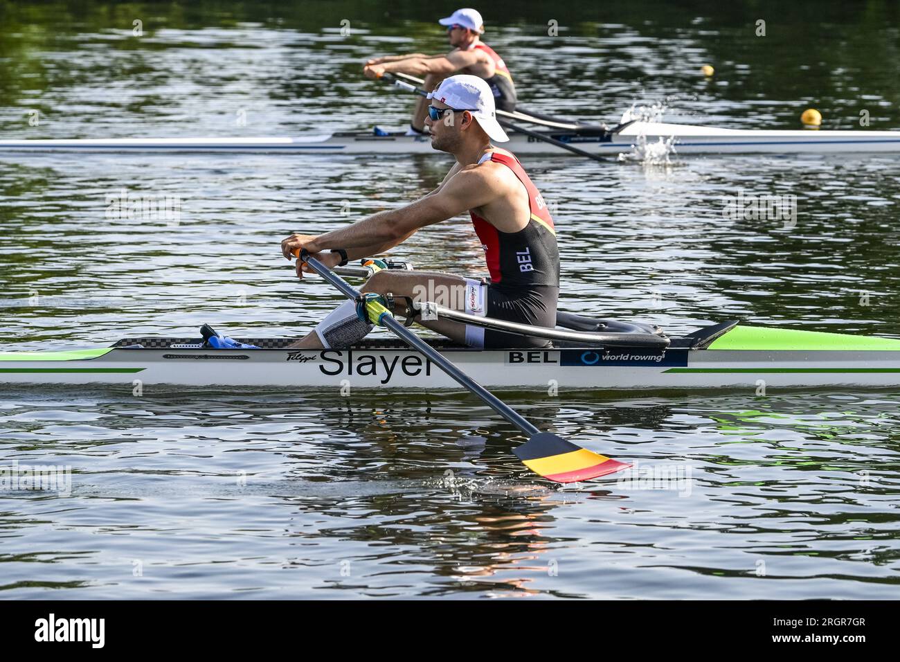 Willebroek, Belgium. 11th Aug, 2023. Belgian Shark rower Marlon ...