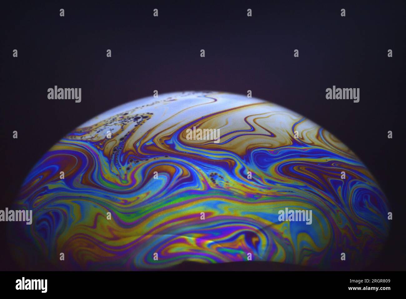 soap bubble color pattern. abstract. atmospheric model. planet model ...