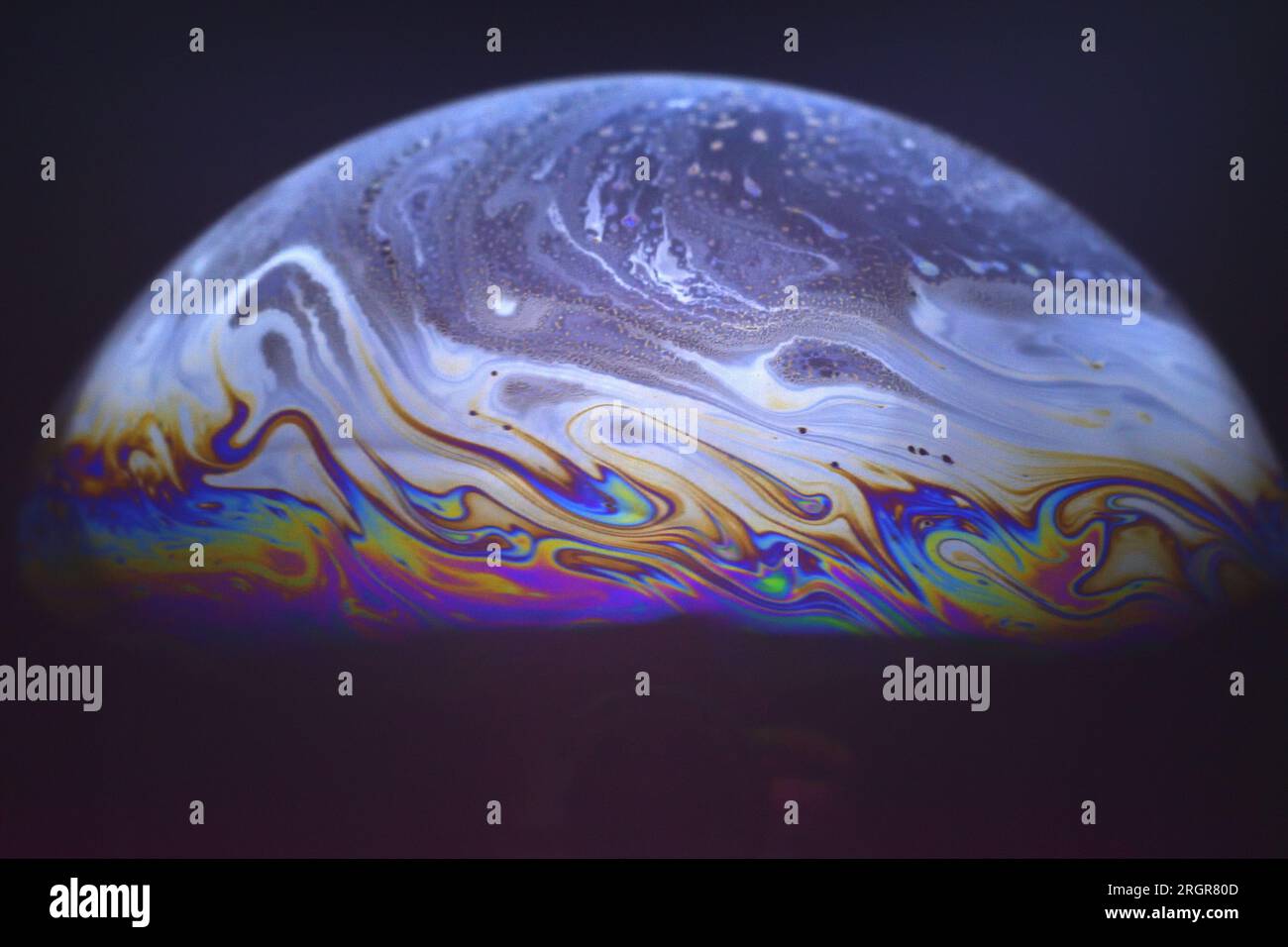 soap bubble color pattern. abstract. atmospheric model. planet model ...