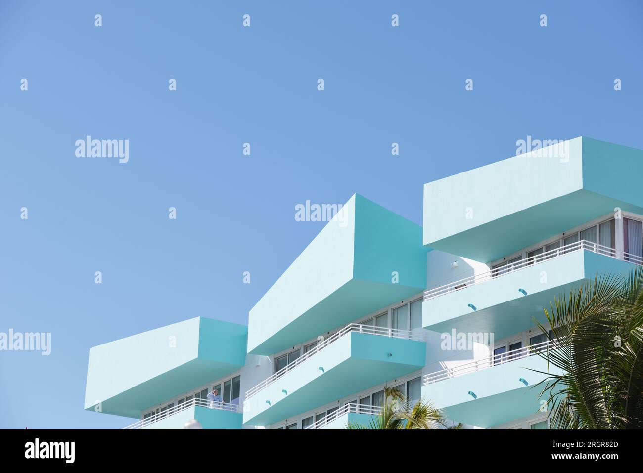 Miami. Art deco district. Geometries painted by the sky and light ...