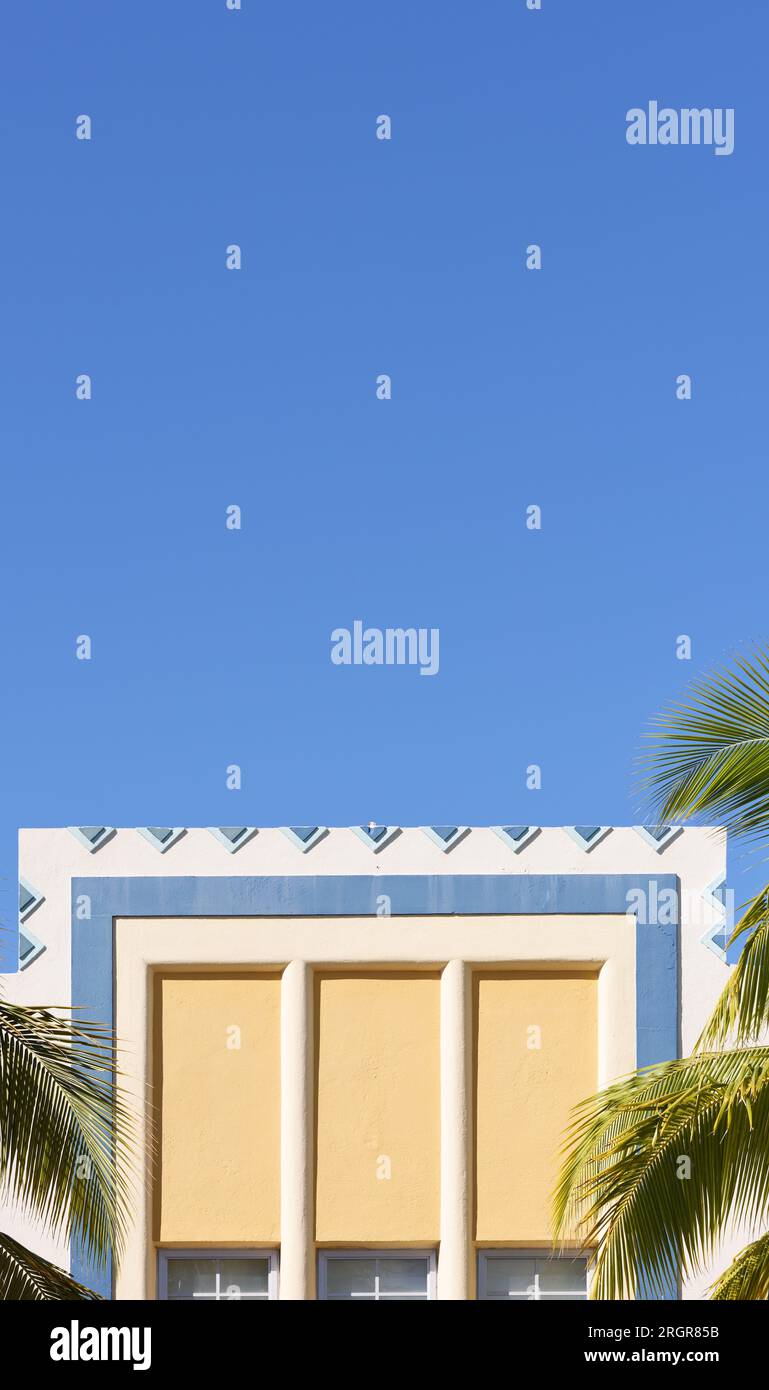 Miami. Art deco district. Geometries painted by the sky and light ...