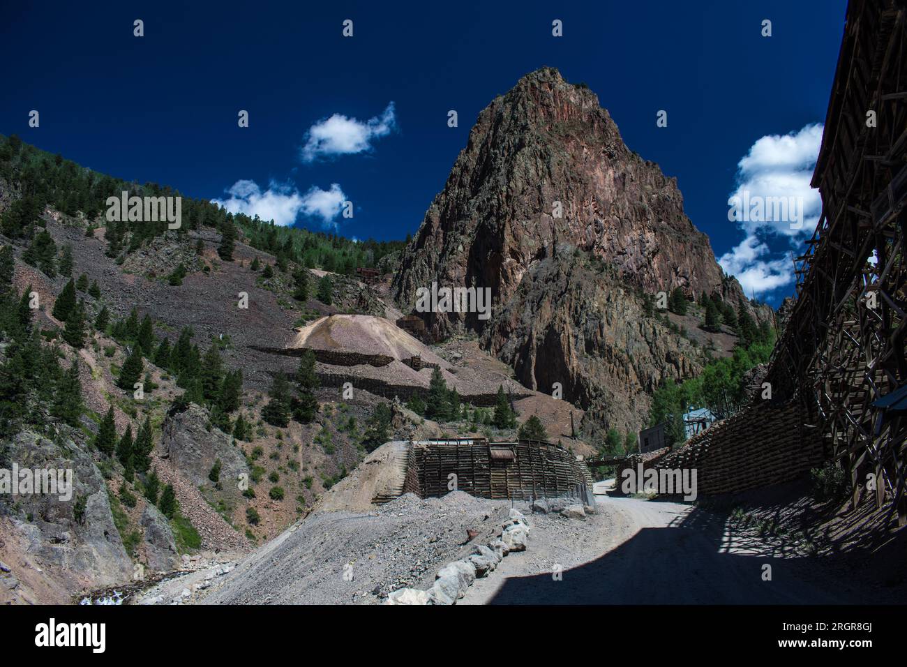 Old silver mine, Creede Colorado Stock Photo - Alamy