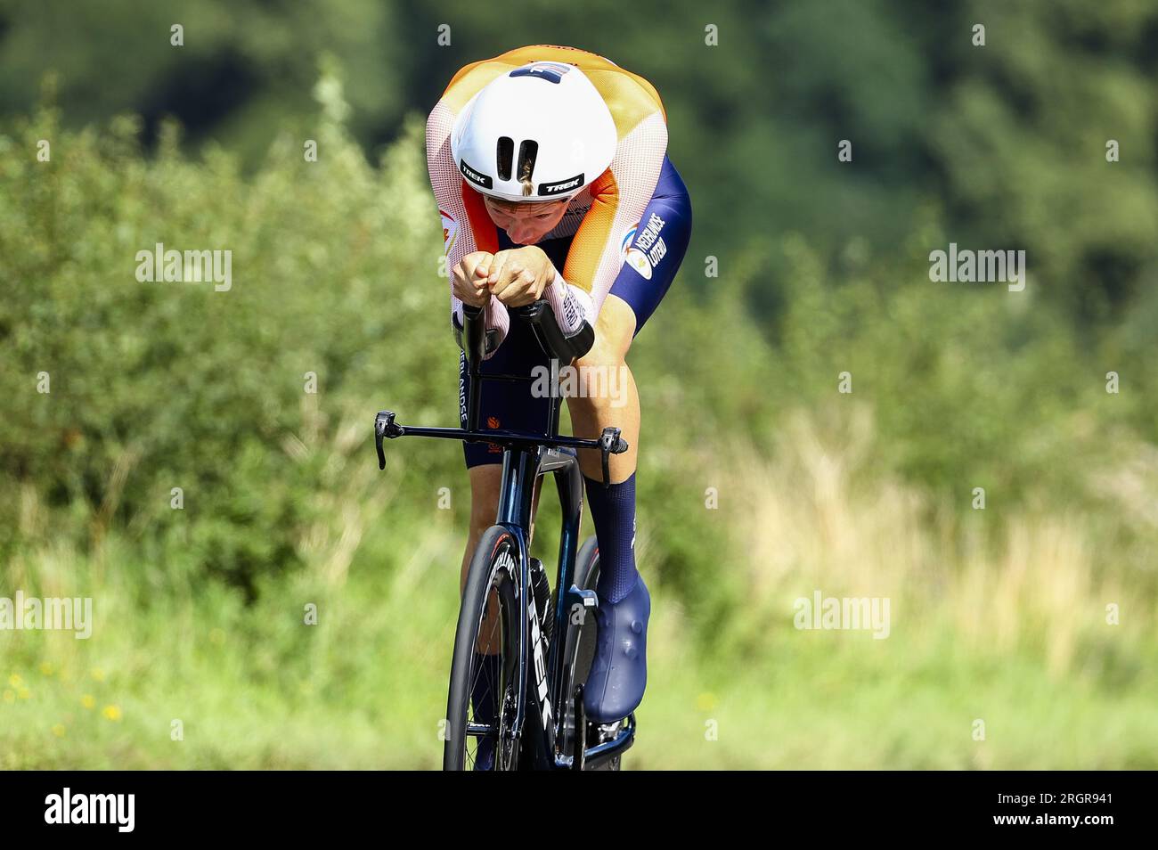 Glasgow, UK. 11th Aug, 2023. Dutch Daan Hoole of Lidl-Trek pictured in ...