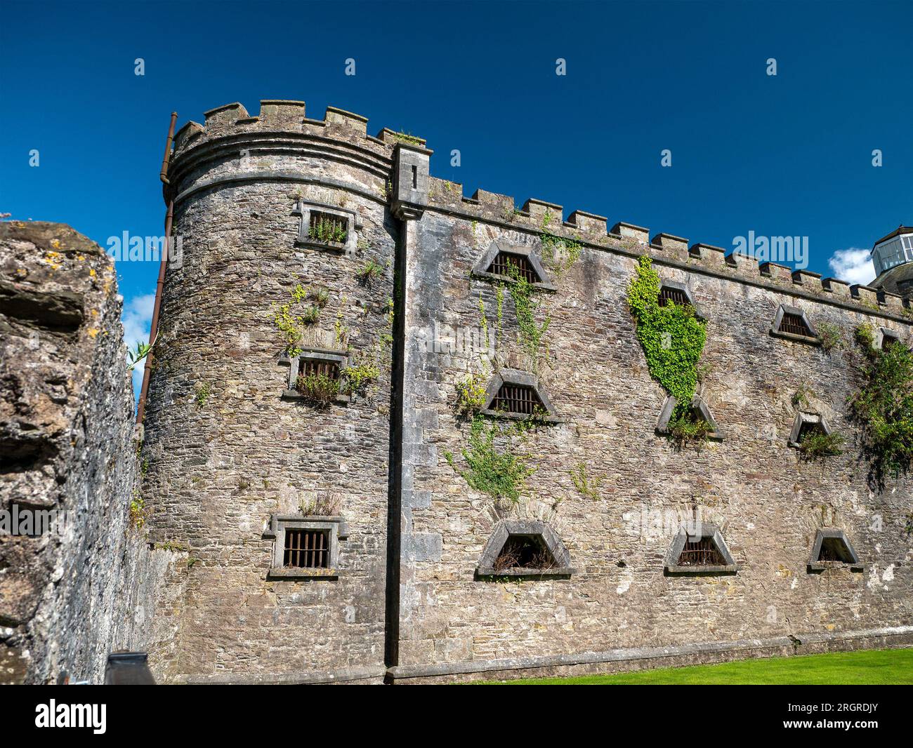 Old celtic castle tower, Cork City Gaol prison in Ireland. Fortress ...