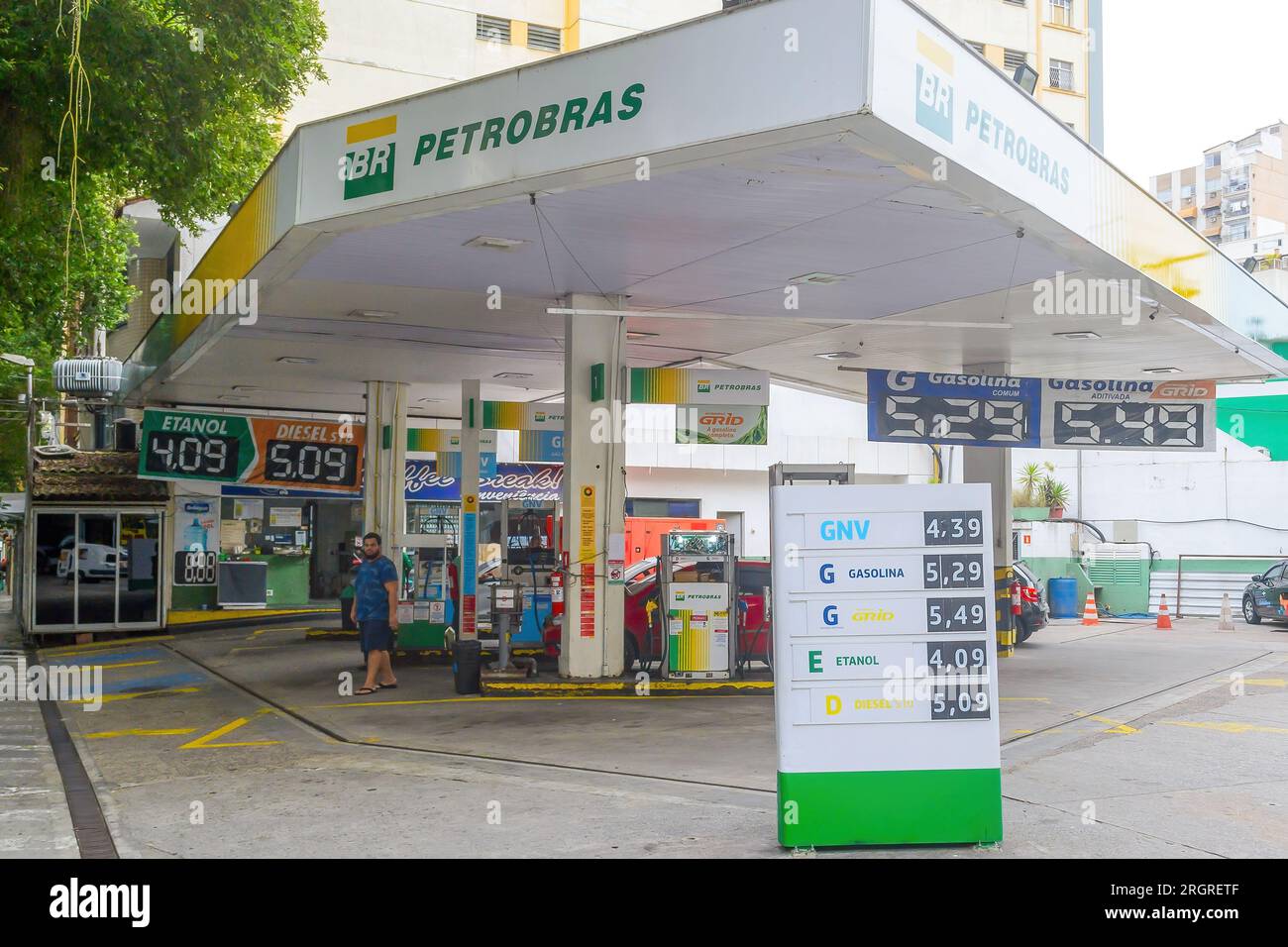 A Petrobras gas station, Niteroi, Brazil Stock Photo - Alamy