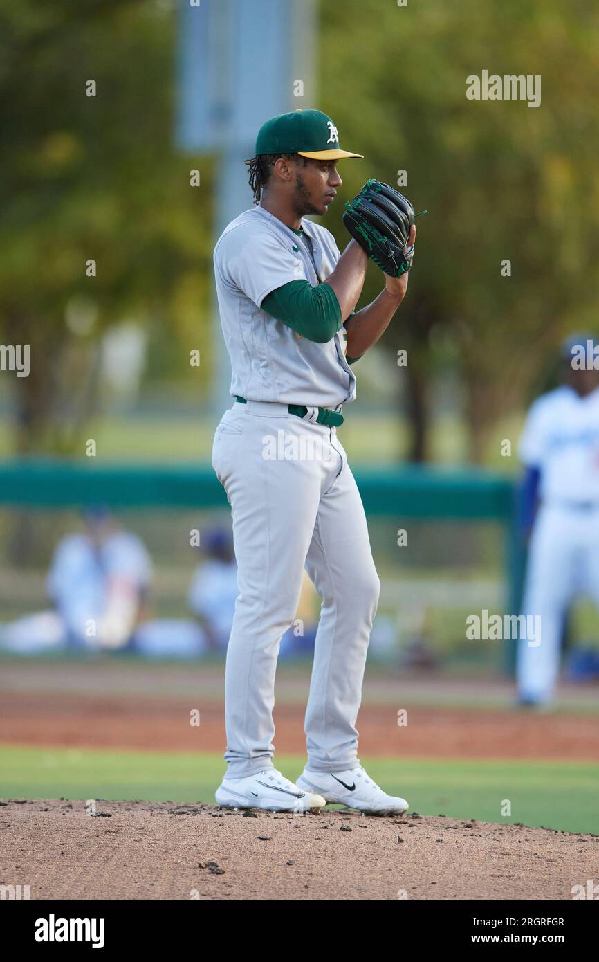ACL Athletics starting pitcher Jesus Silverio (71) during an Arizona ...
