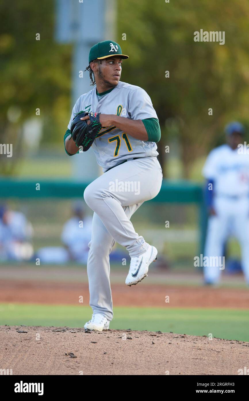 ACL Athletics starting pitcher Jesus Silverio (71) during an Arizona ...