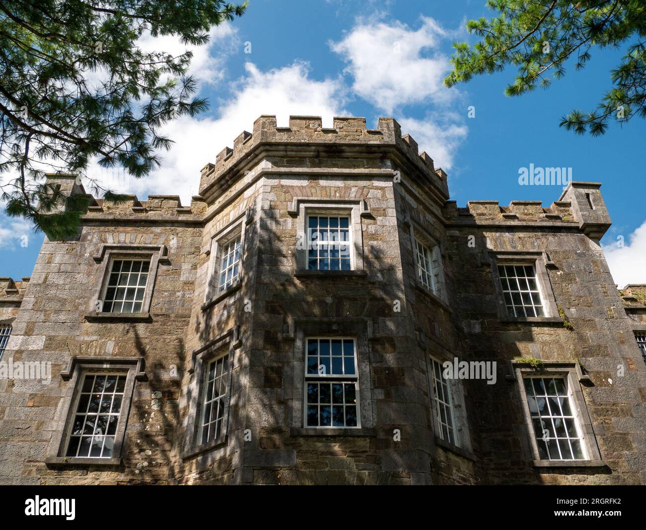 Old celtic castle tower, Cork City Gaol prison in Ireland. Fortress ...
