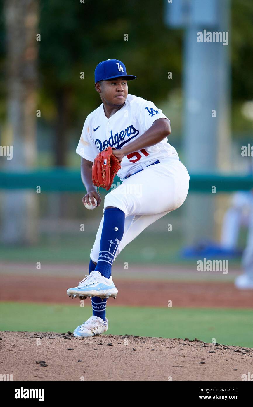 ACL Dodgers starting pitcher Sean Linan (51) during an Arizona Complex ...