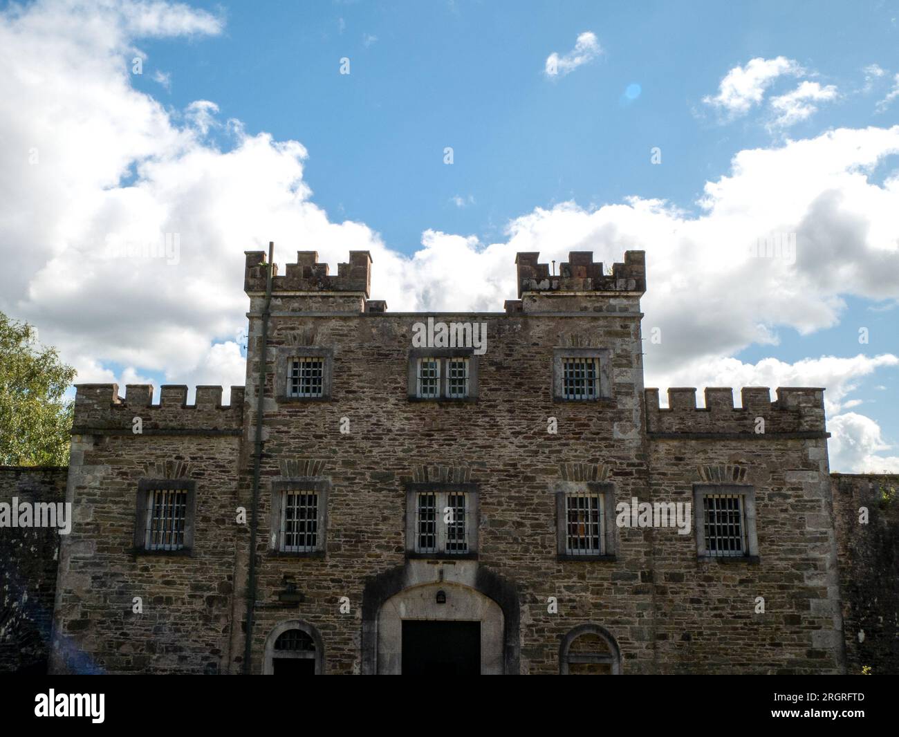 Old celtic castle tower, Cork City Gaol prison in Ireland. Fortress ...