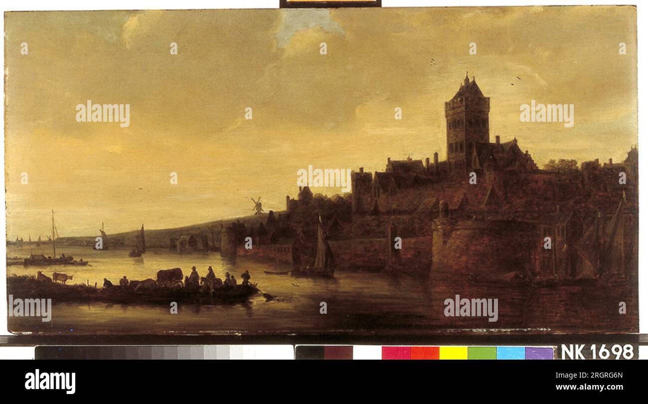 View of the Valkhof in Nijmegen 1641 by Jan van Goyen Stock Photo - Alamy