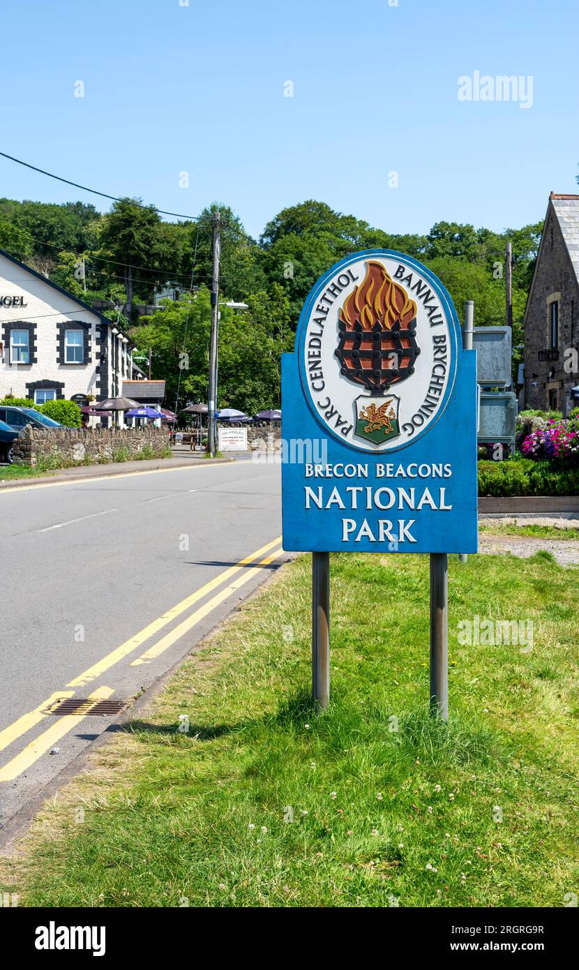 Brecon beacons national park road sign hi-res stock photography and ...