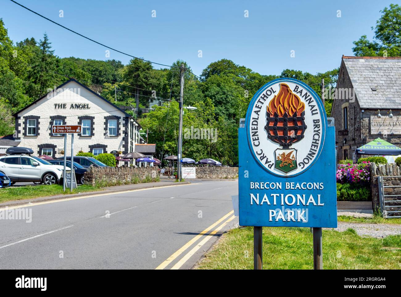 Brecon beacons national park sign hi-res stock photography and images ...