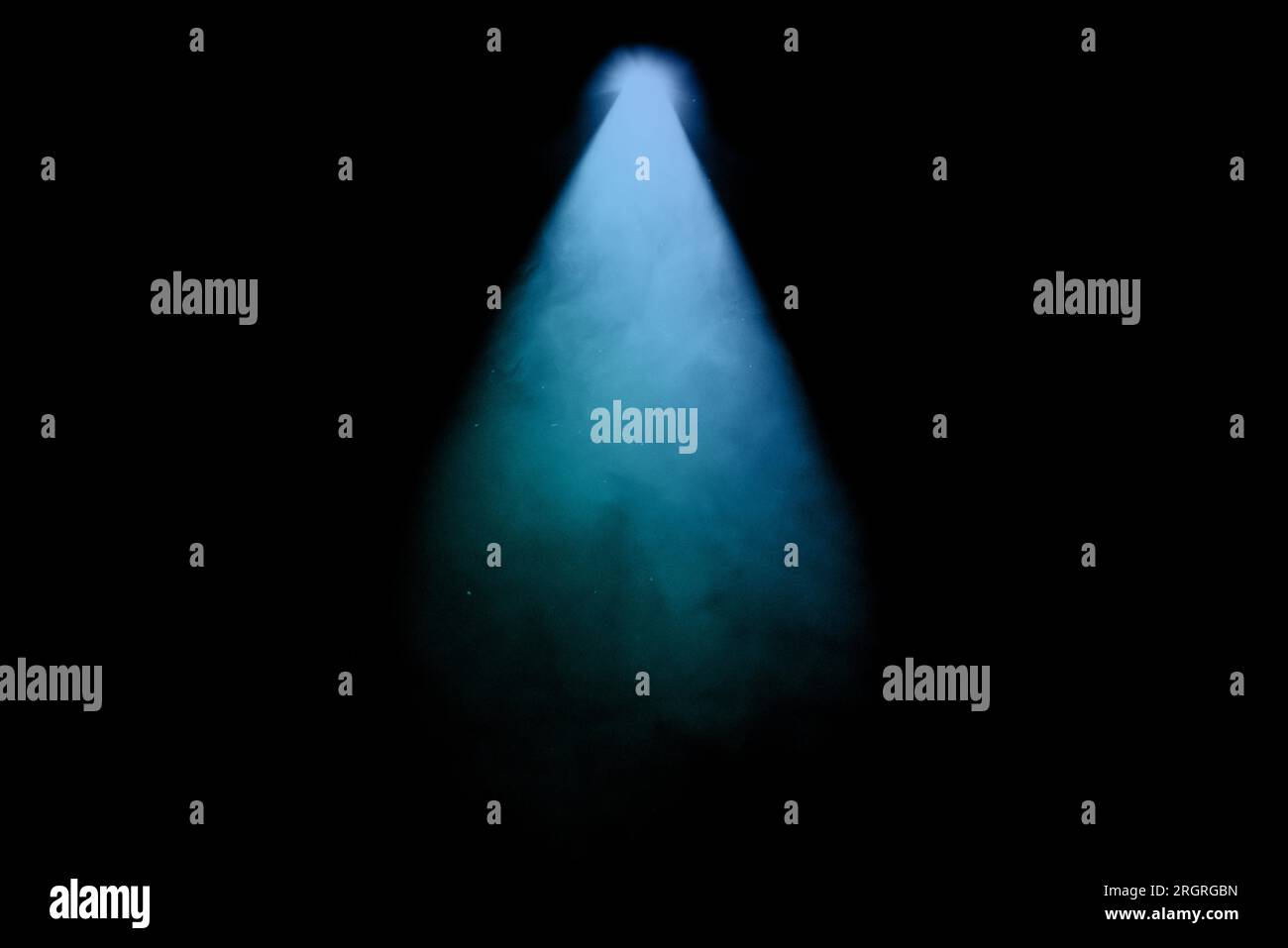 Blue misty dark background. Dark street with smoke, fog, blue ...