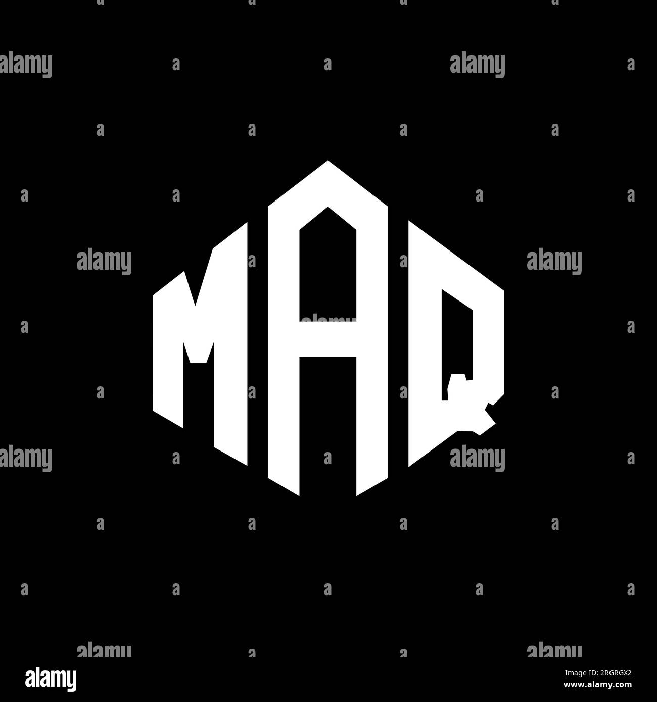 MAQ letter logo design with polygon shape. MAQ polygon and cube shape ...
