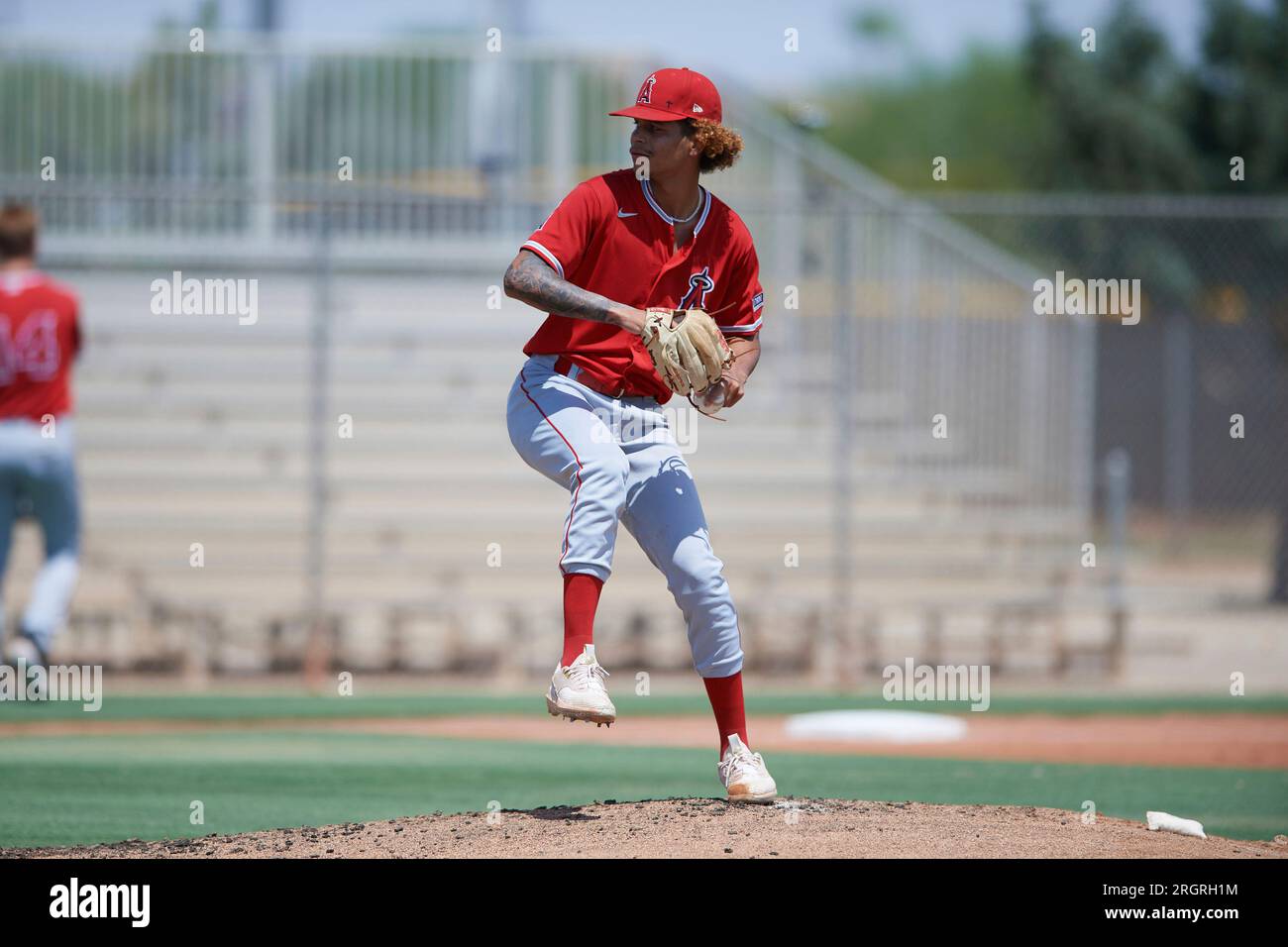 ACL Angels starting pitcher Manuel Cazorla (96) during an Arizona ...