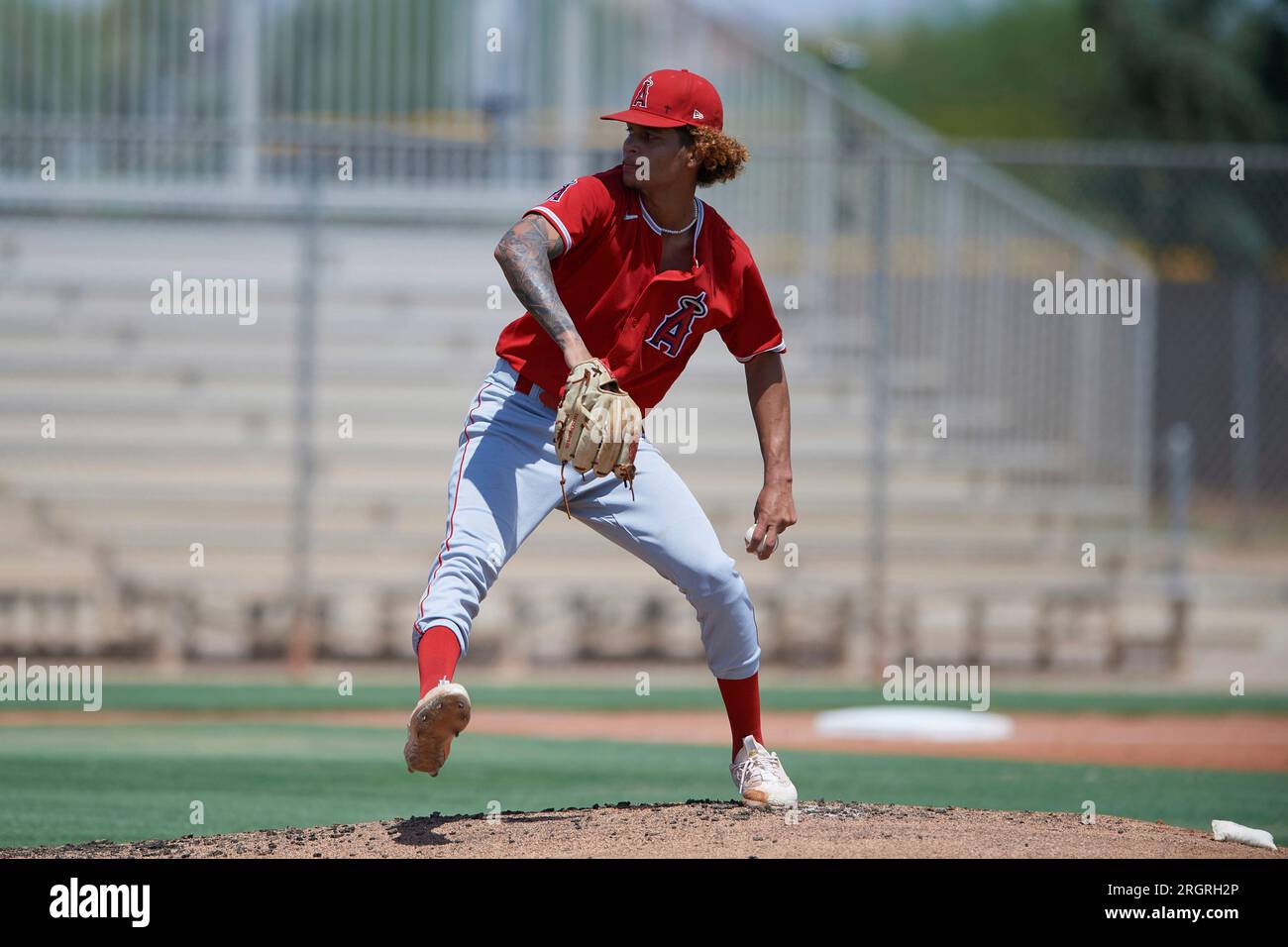 ACL Angels starting pitcher Manuel Cazorla (96) during an Arizona ...