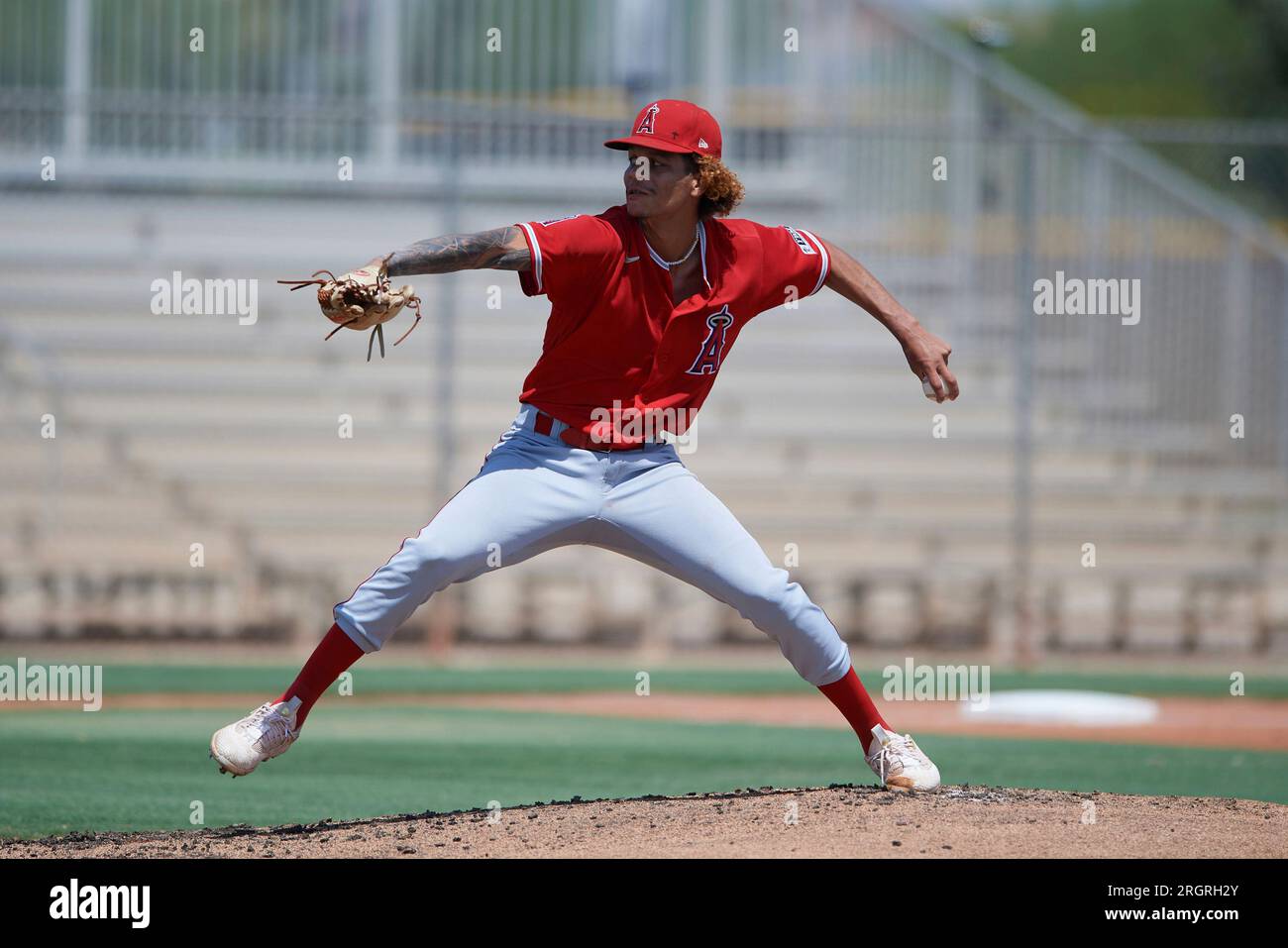ACL Angels starting pitcher Manuel Cazorla (96) during an Arizona ...