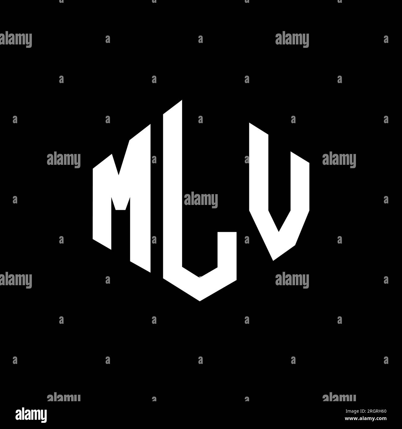 Mlv logo design Black and White Stock Photos & Images - Alamy