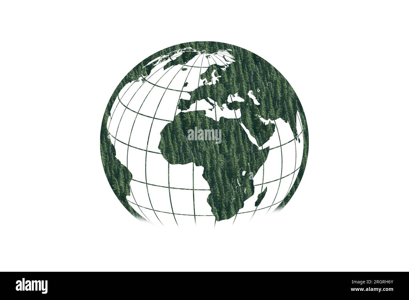 world map and plant Icon with green planet, forest shape, isolated on ...