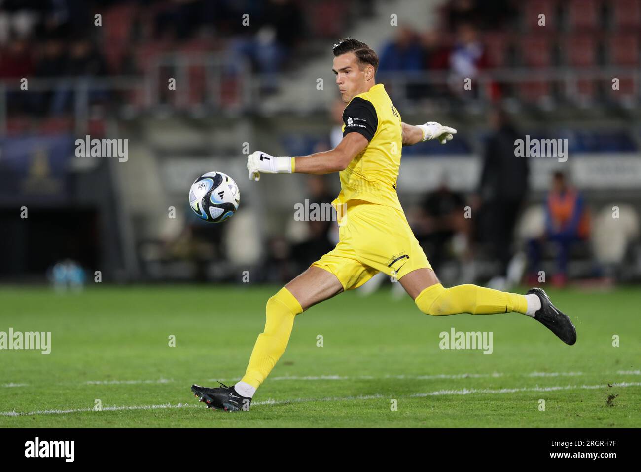 Kewin Komar of Puszcza Nieolomice seen during Polish PKO Ekstraklasa ...