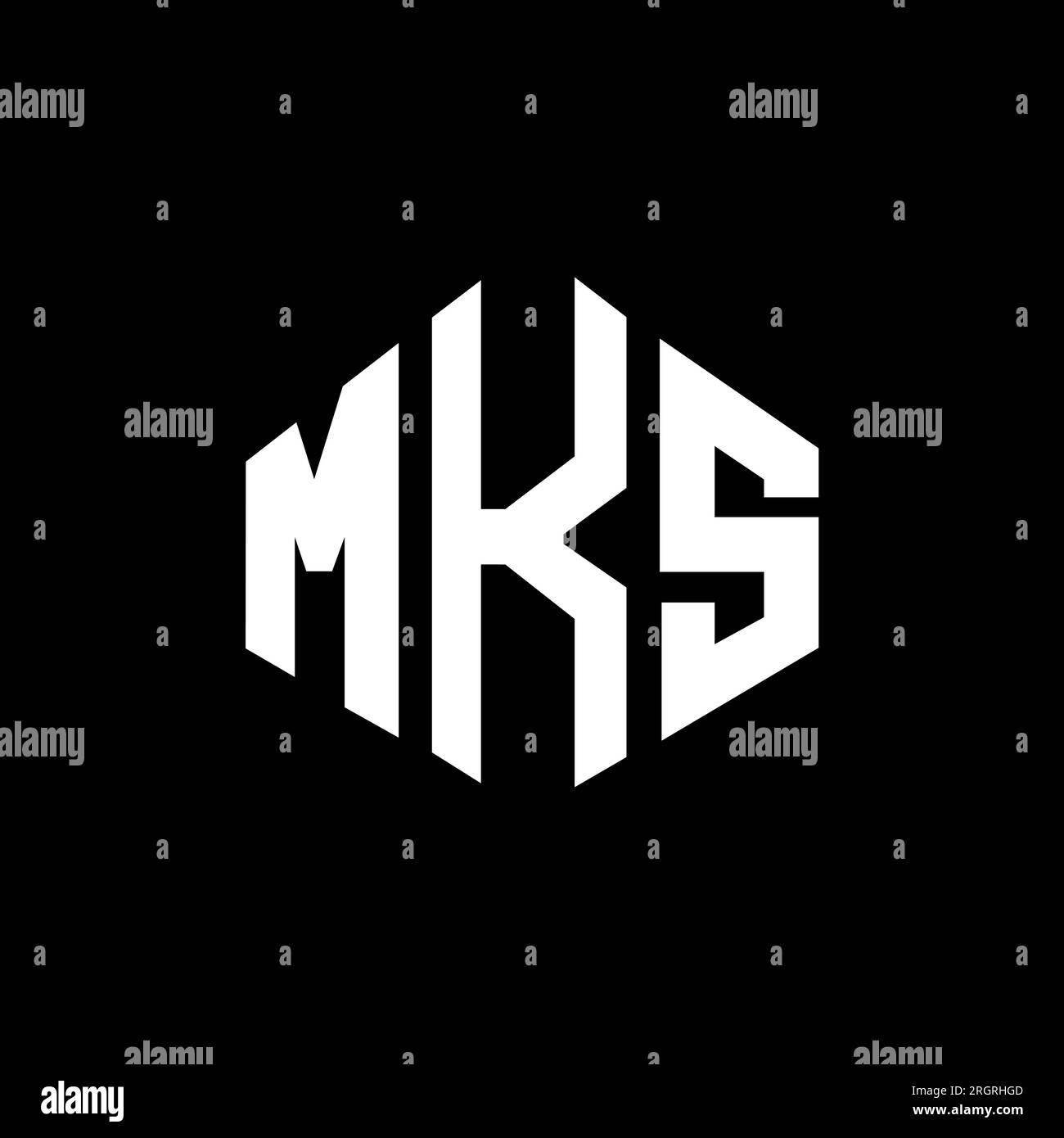 Mks Letter Logo Design With Polygon Shape Mks Polygon And Cube Shape Logo Design Mks Hexagon