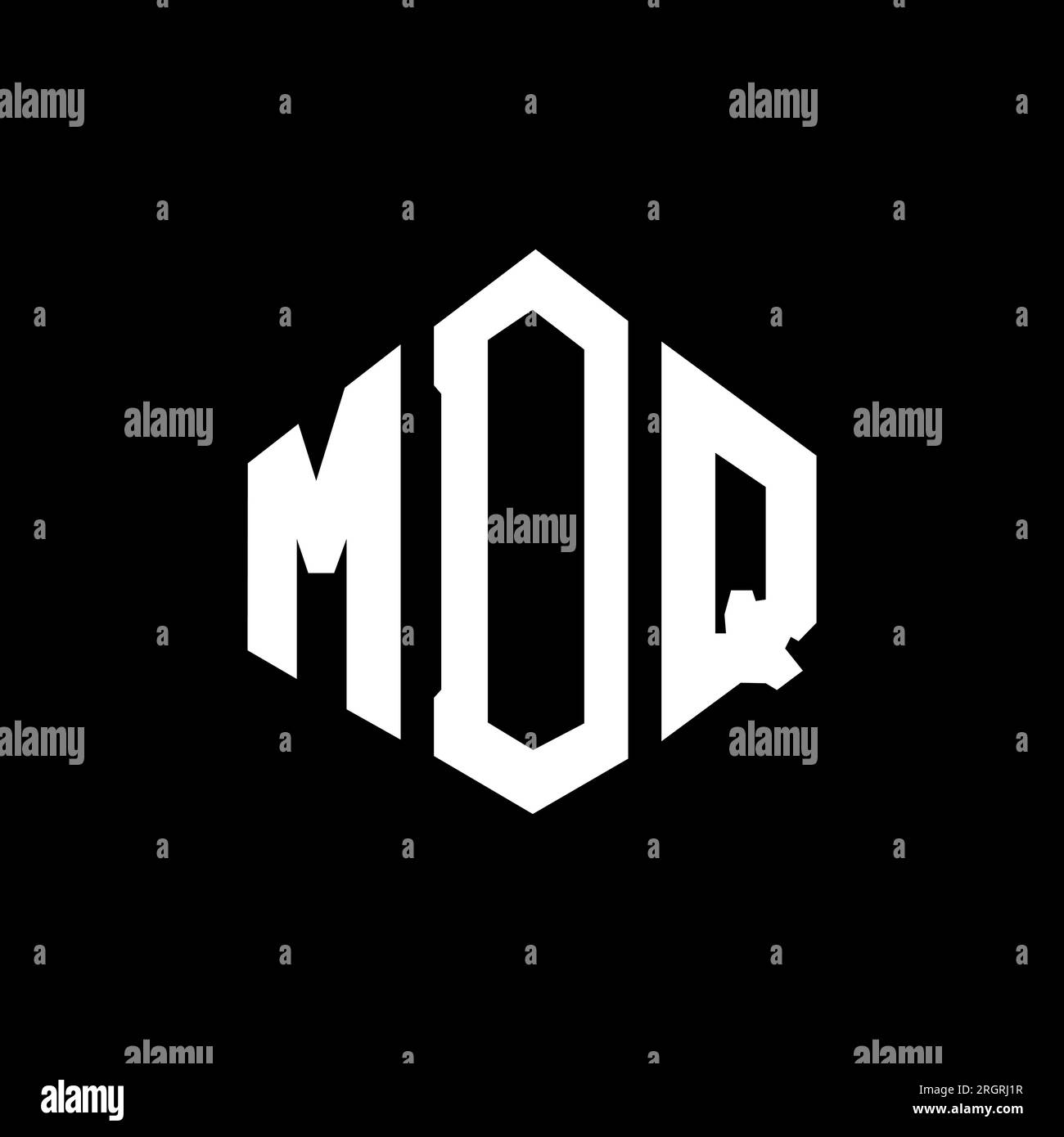 MDQ letter logo design with polygon shape. MDQ polygon and cube shape ...