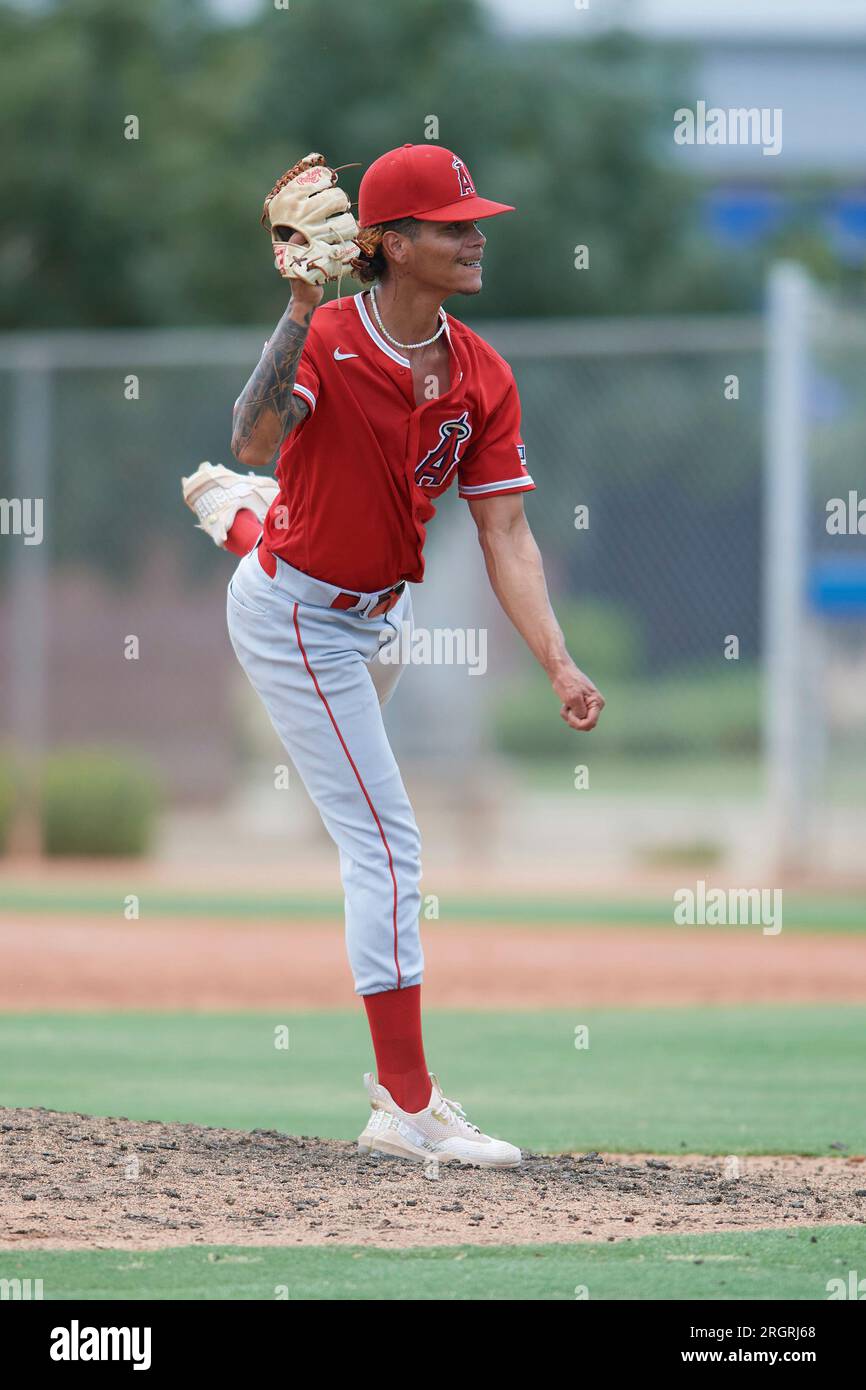 ACL Angels starting pitcher Manuel Cazorla (96) during an Arizona ...