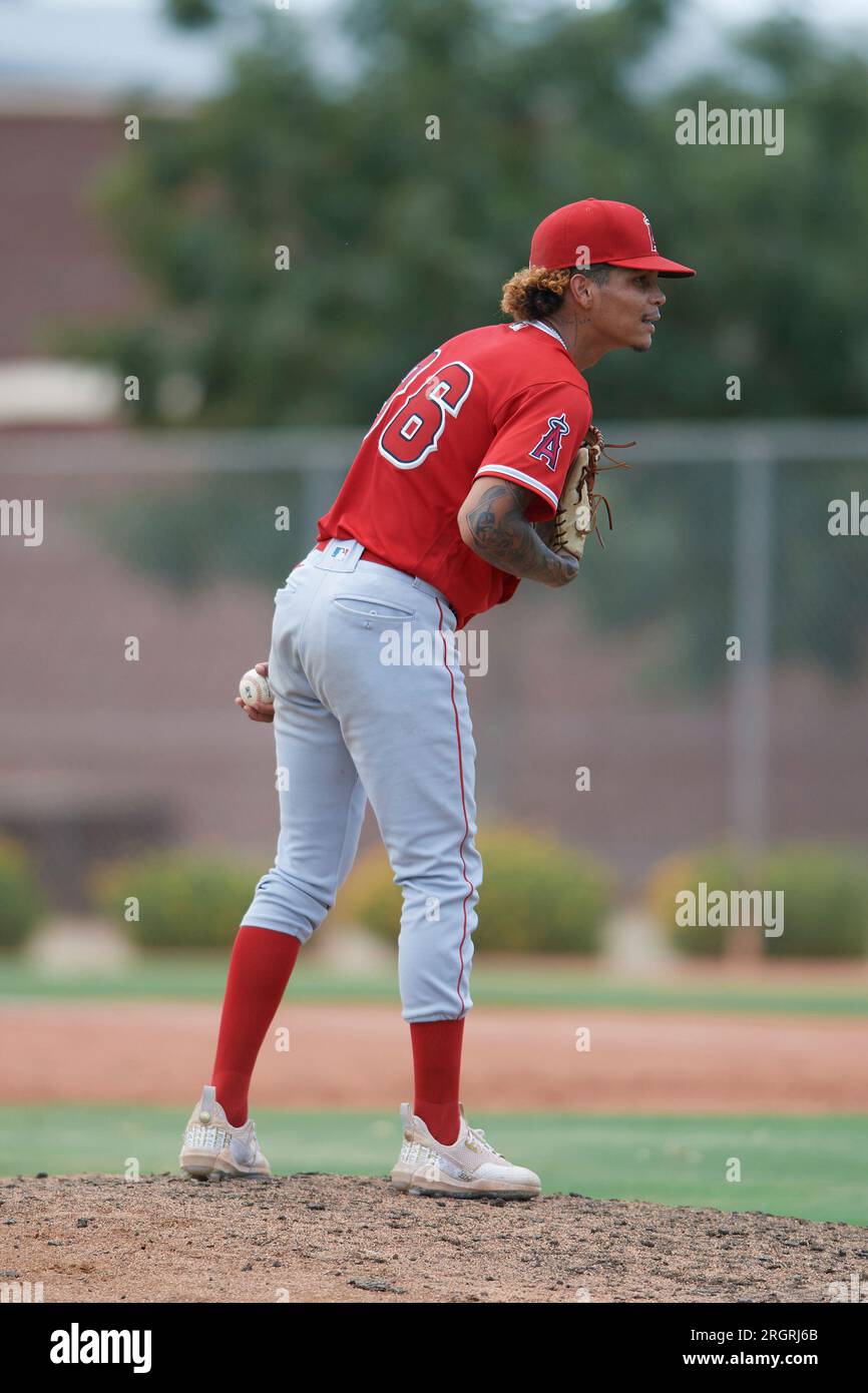 ACL Angels starting pitcher Manuel Cazorla (96) during an Arizona ...