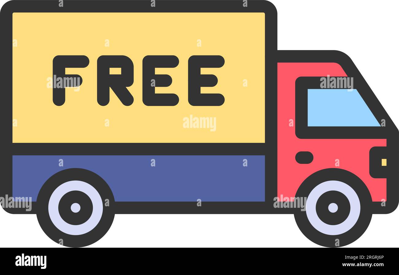 Free Delivery Icon image. Suitable for mobile application Stock Vector ...