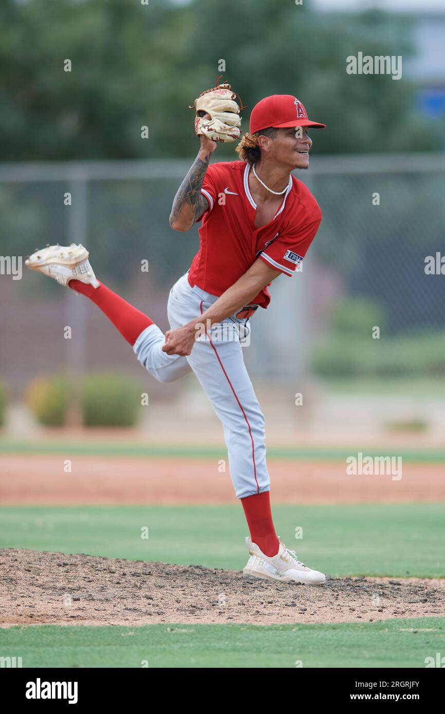 ACL Angels starting pitcher Manuel Cazorla (96) during an Arizona ...
