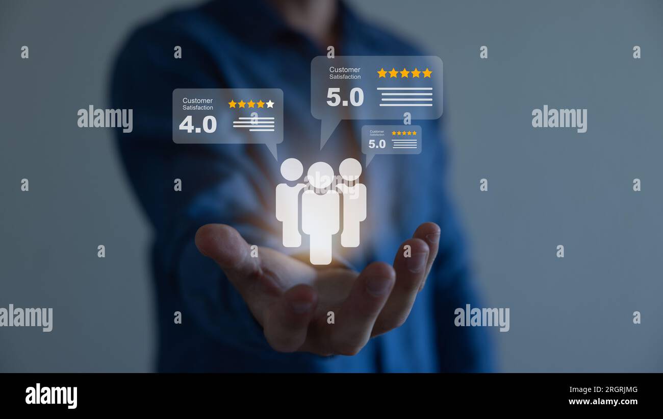 Customer Experience Concept, Best Excellent Services Rating for ...