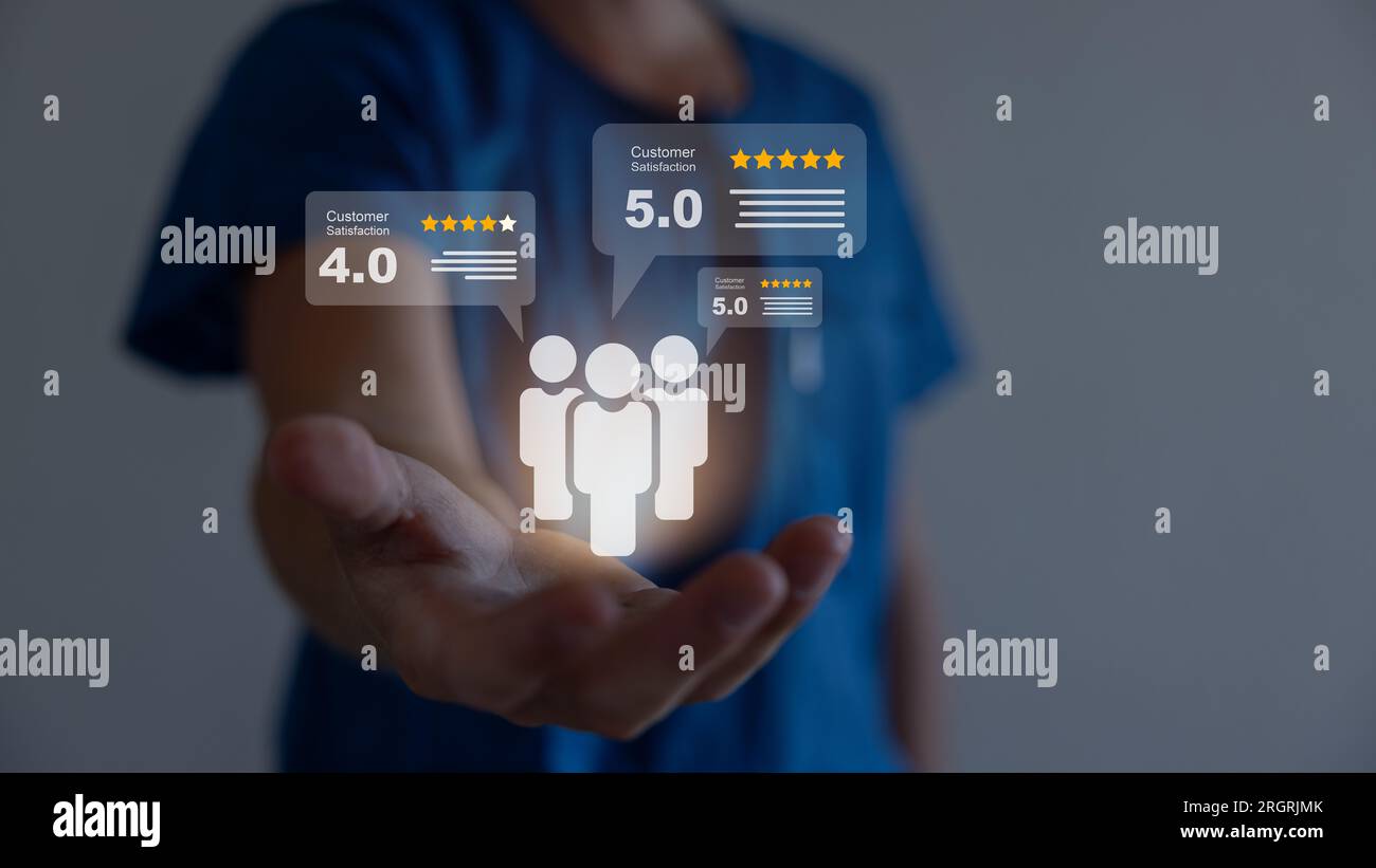 Customer Experience Concept, Best Excellent Services Rating for ...