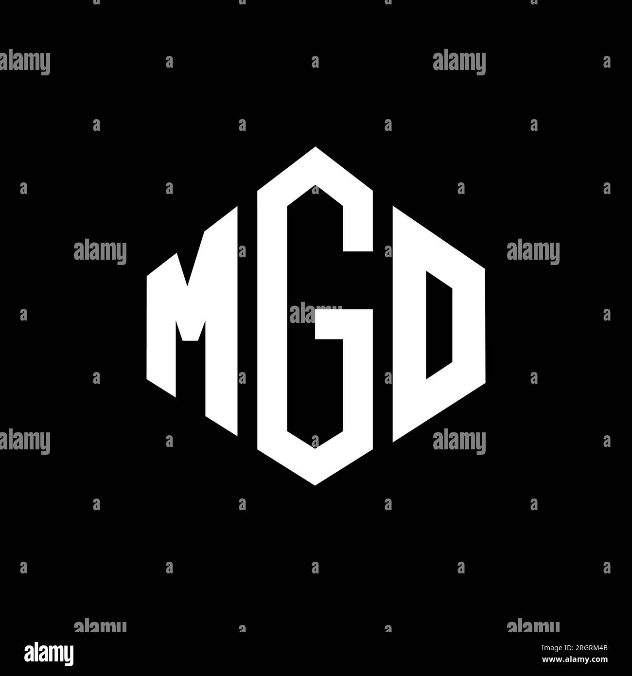 MGO letter logo design with polygon shape. MGO polygon and cube shape ...
