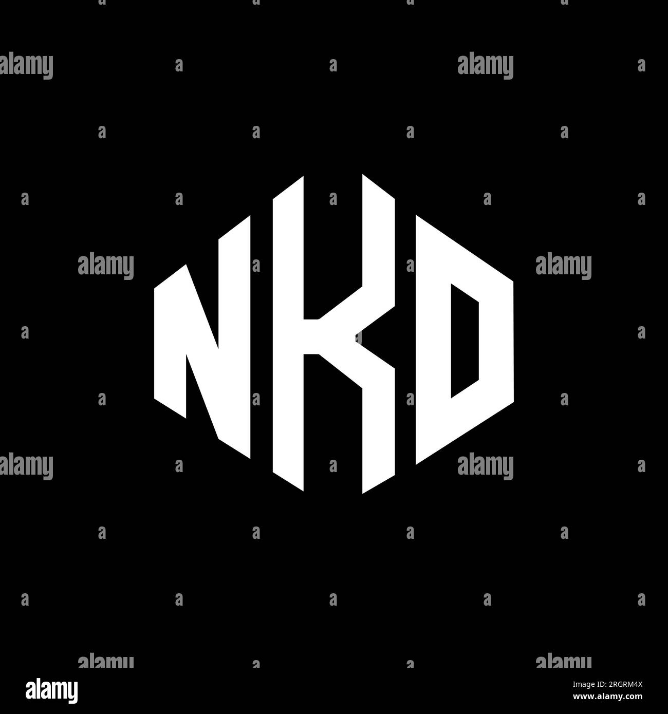 NKO letter logo design with polygon shape. NKO polygon and cube shape ...
