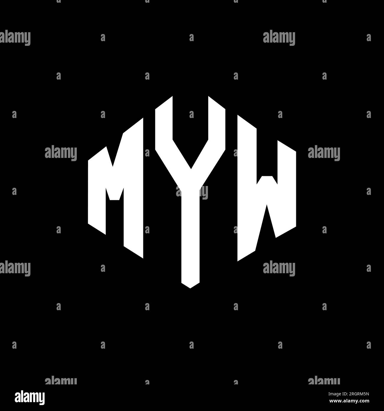 Myw logo design Stock Vector Images - Alamy