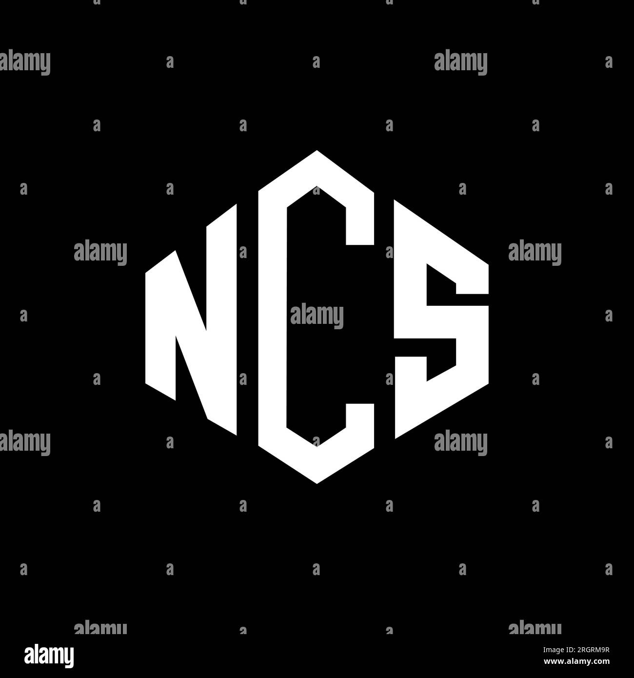 Ncs Letter Logo Design With Polygon Shape Ncs Polygon And Cube Shape Logo Design Ncs Hexagon