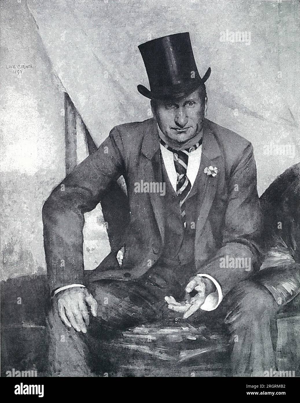 Portrait of the Actor Hugo Rogall 1890 by Lovis Corinth Stock Photo - Alamy