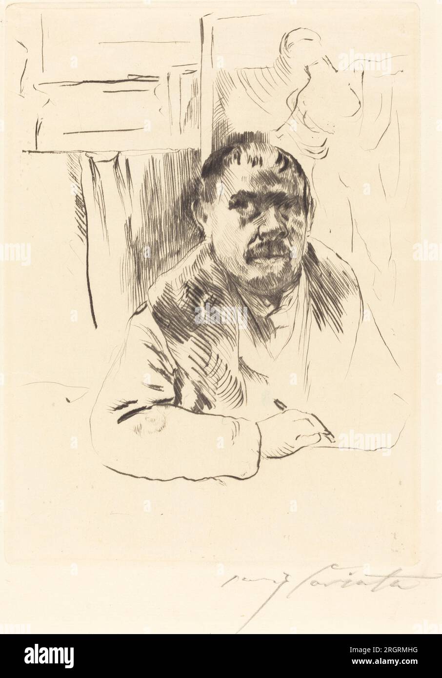 Self-Portrait in a Fur Coat (Selbstbildnis im Pelz) 1913 by Lovis ...