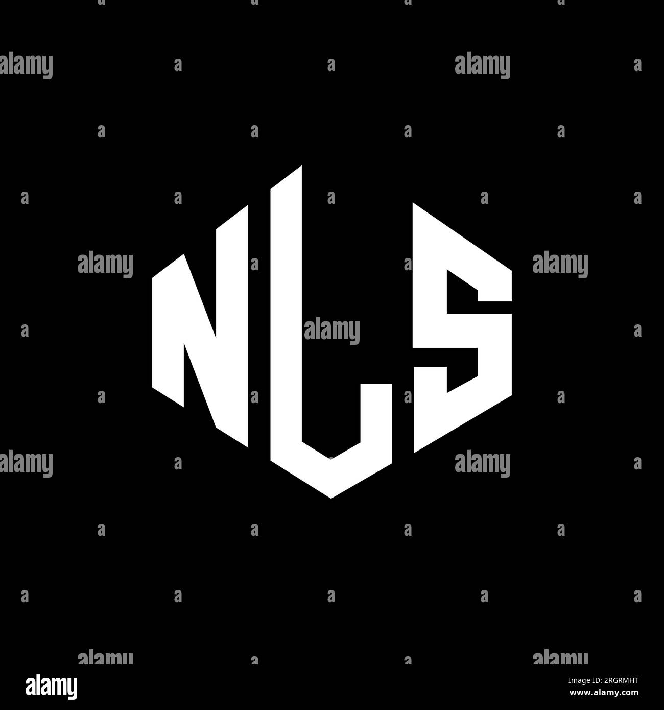 NLS letter logo design with polygon shape. NLS polygon and cube shape ...