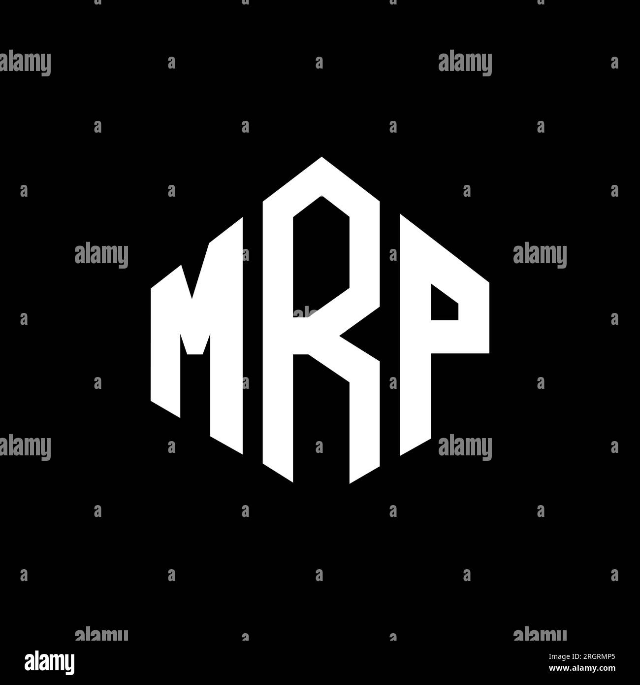 MRP letter logo design with polygon shape. MRP polygon and cube shape ...