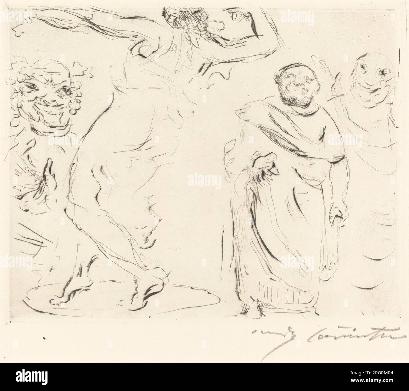 The Banquet of Trimalchio: pl.XI 1919 by Lovis Corinth Stock Photo - Alamy